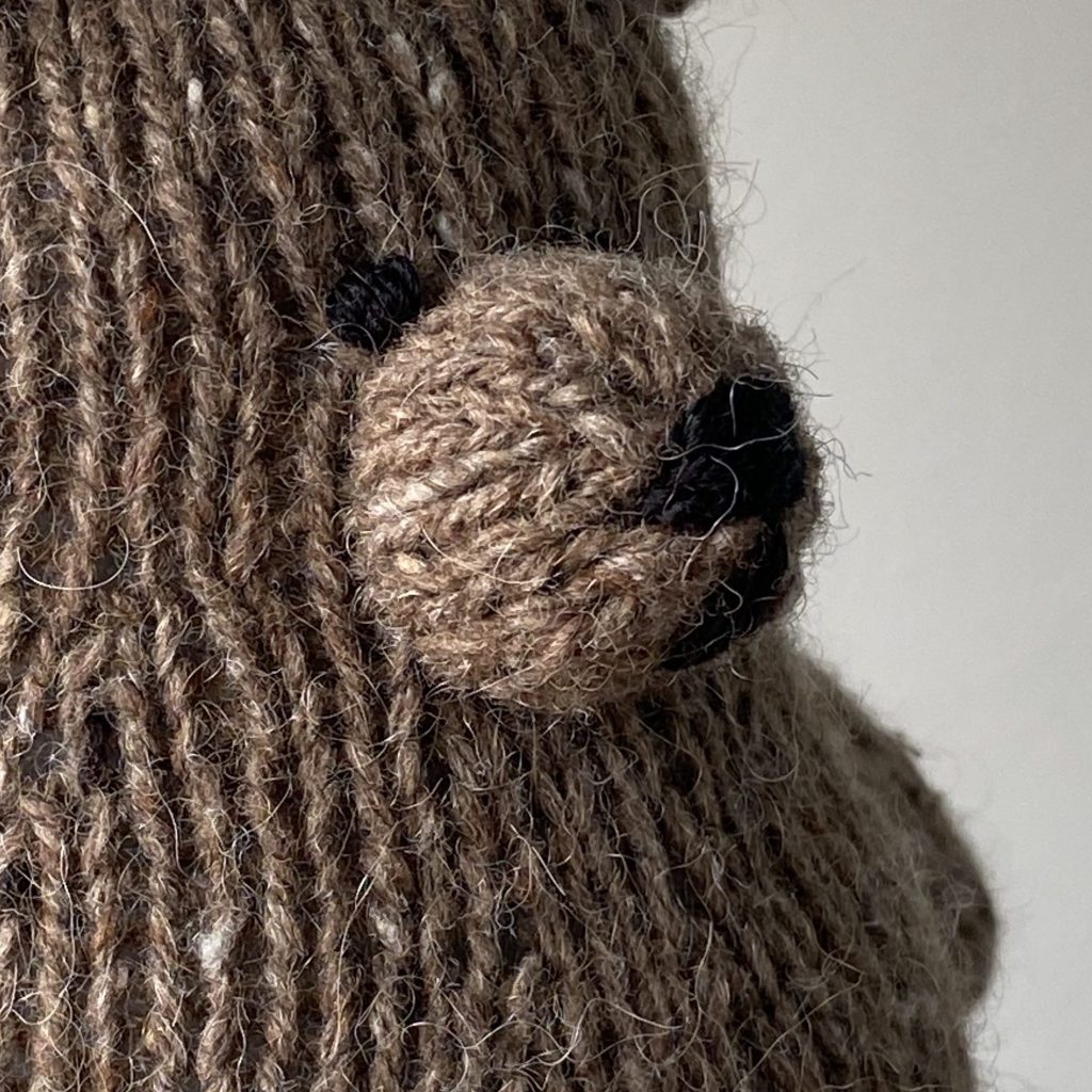 Little Teddy Bear (flat vers.) Knitting Pattern - MayLilyKnitting.com